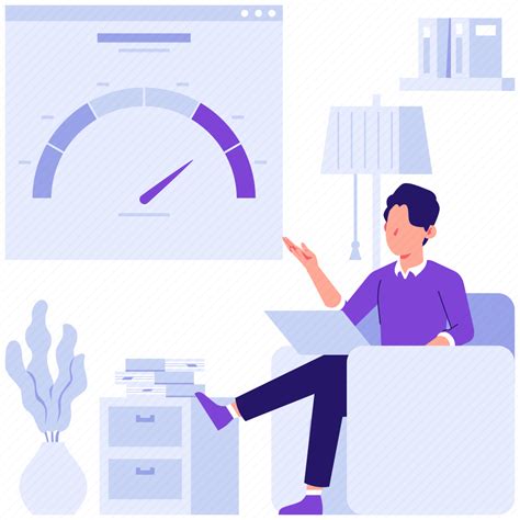 Gauge Speedometer Chart Graph Statistic Business Infographic Icon Download On Iconfinder