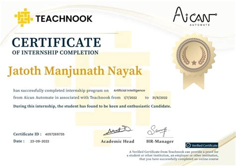 Jatoth Manjunath Nayak On Linkedin Thankyou Internship Teachnook
