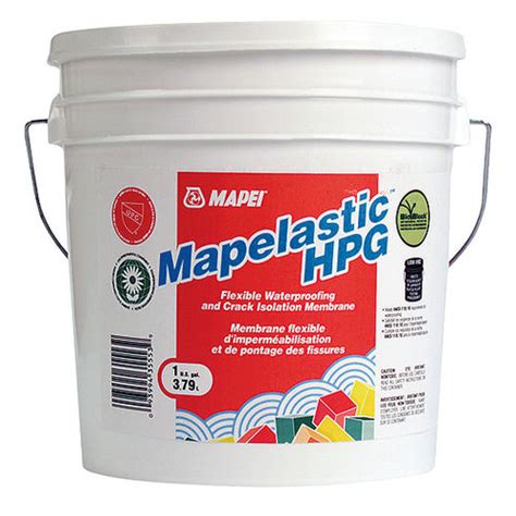 Mapei Mapelastic Hpg Flexible Waterproofing And Crack Isolation Membrane 1 Gal Pack Of 4