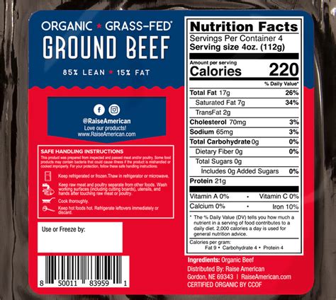 Grass Fed Beef Label Blank Template Imgflip