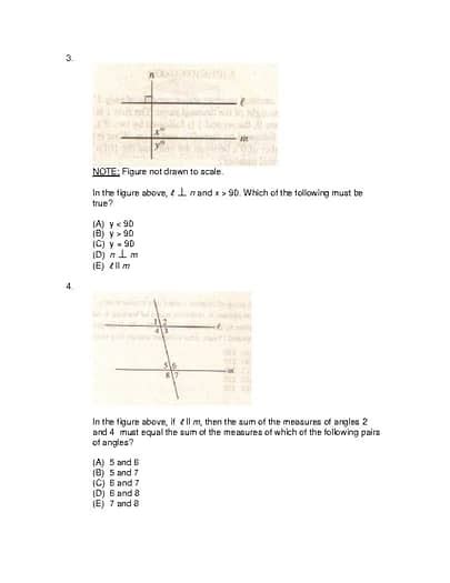 Geometry Angles Quiz 32 Visual Questions Parallel Lines Triangles Polygon