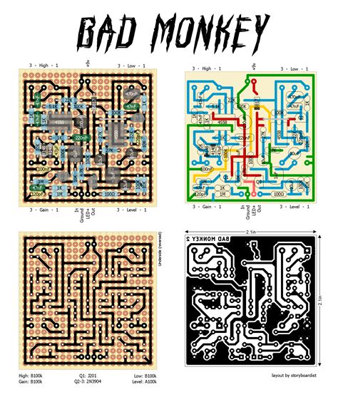 Perf And Pcb Effects Layouts Digitech Bad Monkey