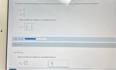 solved a ﻿write a nonrecursive formula for the term of the