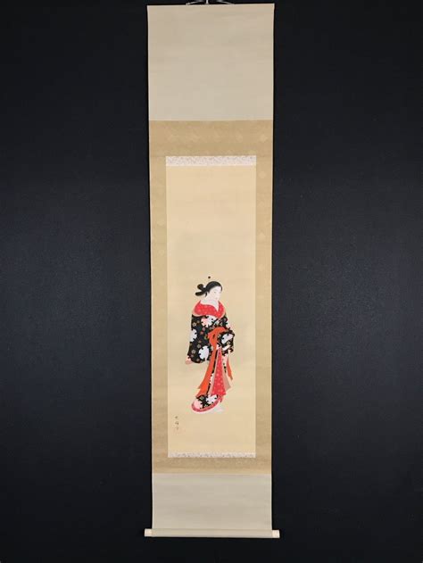 Yahooオークション 【模写】【一灯】vg8968〈暁峰〉浮世絵 美人図
