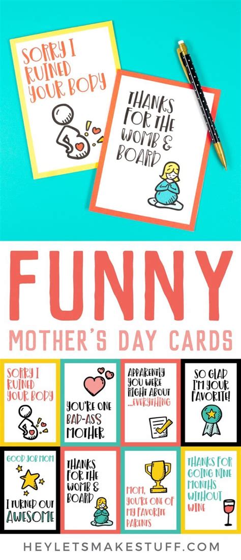 Printable Funny Mothers Day Cards