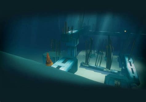 Caution Cones In Underwater Scene