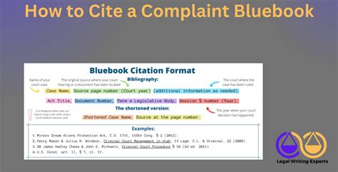 How To Cite A Complaint Bluebook