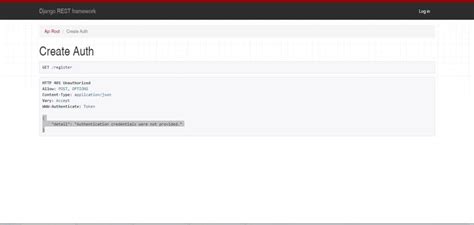 Python Django Rest Framework Token Registration Stack Overflow