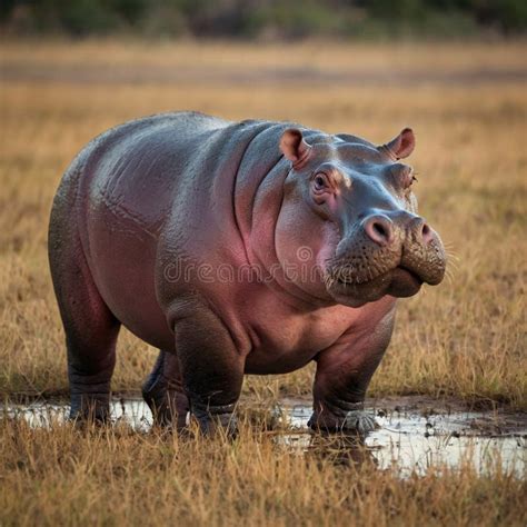Cute Fat Hippo Stock Illustration Illustration Of Exhibits 325167063