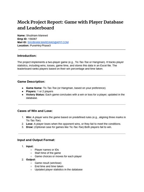 Mock Project Repor Pdf Databases Information Technology Mock Project Repor Pdf Databases Information Technology