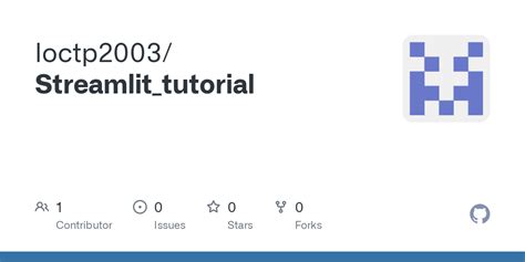 Github Loctp2003streamlittutorial