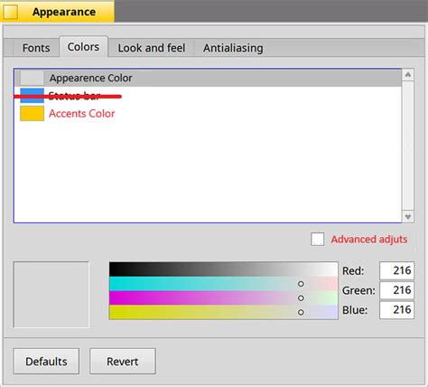 Simplified Colors Preferences In Appearance OS Haiku Community