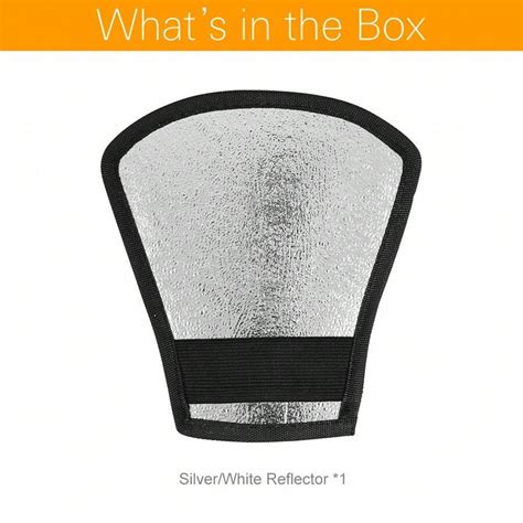 2in1 Camera Flash Reflector Speedlite Mini Diffuser Double Sided