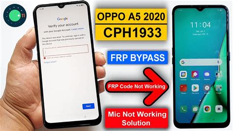 Oppo A5 2020 CPH1933 Android 11 Frp Bypass Oppo A5 2020 Frp Google Account Remove 100
