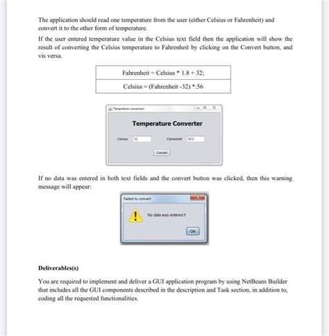 Solved Task 2 Create A Gui Using Netbeans Builder For