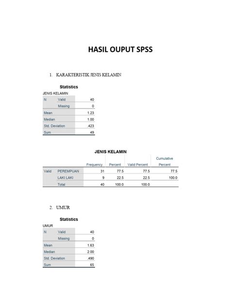 Hasil Ouput Spss Ka Anggun Pdf Normal Distribution Skewness