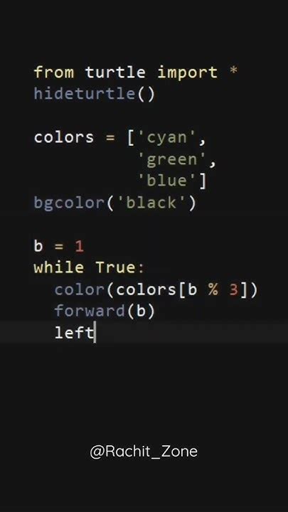 Amazing Python Turtle Design Shorts Youtubeshorts Python Youtube