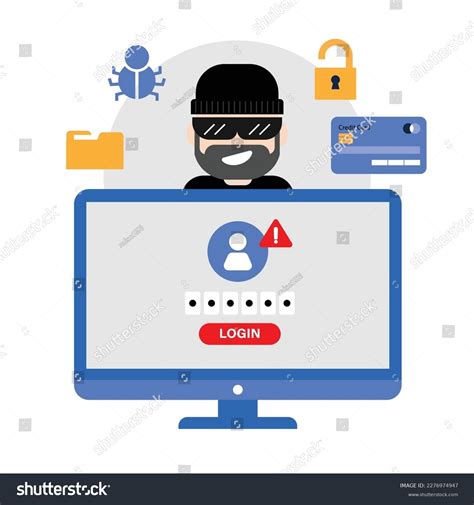 Cyber Crime Hacker Activity Concept Flat Stock Vector Royalty Free 2276974947 Shutterstock