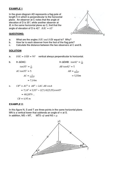 SOLUTION Trigonometry Revision D And D Teacher Notes Studypool