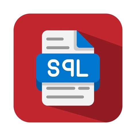 Sql Document Database Flat Icons Format Extension Symbol Icon Suitable For Websites Ui And