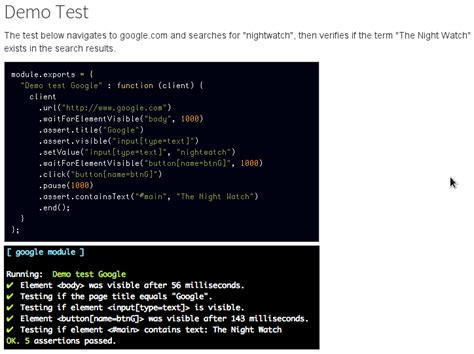 nightwatch js browser automated testing done easy leonid mamchenkov