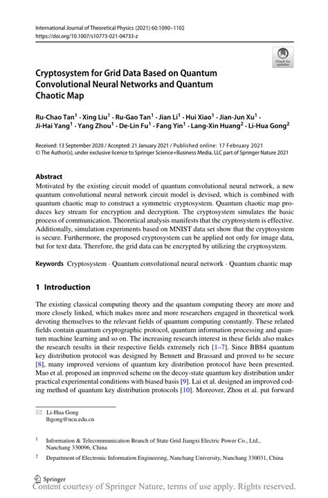 Cryptosystem For Grid Data Based On Quantum Convolutional Neural Networks And Quantum Chaotic Map