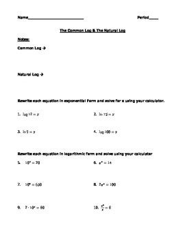 Introduction To Logarithms By Ms Mano Teachers Pay Teachers
