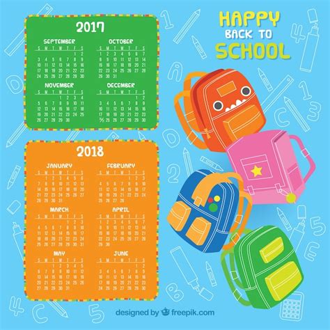 Imágenes De Calendario Anual Escolar Descarga Gratuita En Freepik