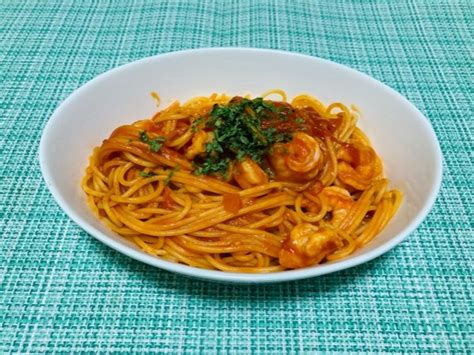 昨日の夕ごはん ボイル海老入りアラビアータのパスタなど ゆきまめ料理日記