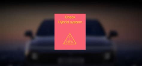 Hyundai Check Hybrid System Warning Causing Safety Concerns