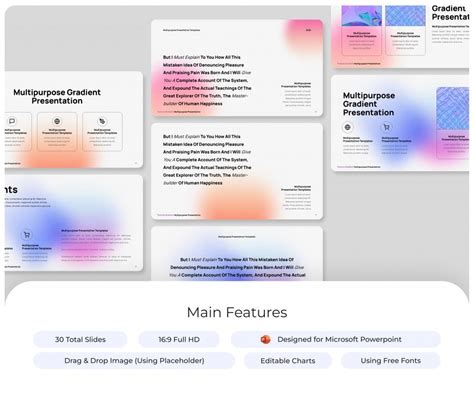 Premast Texture Gradient Powerpoint Presentation Template
