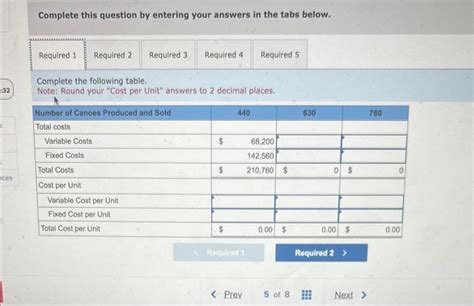 Solved E6 5 Algo Calculating Contribution Margin And