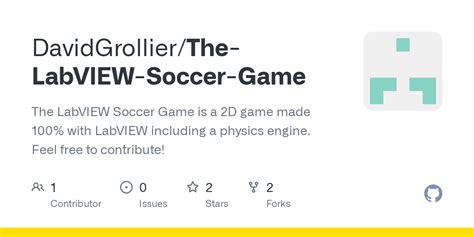 Github Davidgrollierthe Labview Soccer Game The Labview Soccer Game