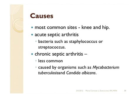 Bone And Joint Infections Osteomyelitis Septic Arthritis
