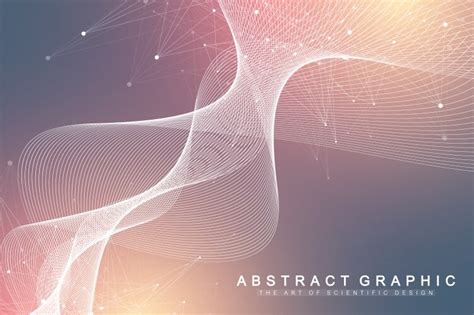 Big Genomic Data Visualization Dna Helix Vector Image