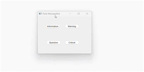 Pyqt Qmessagebox