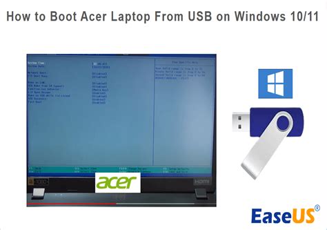 How To Boot Acer Laptop From Usb On Windows 1011