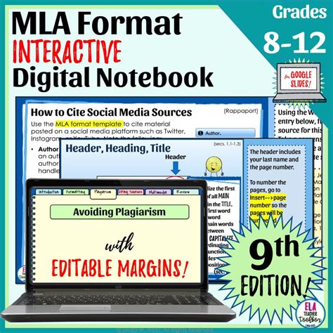 How To Teach MLA Format The Easy Way ELA Teacher Toolbox