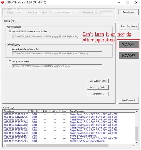 USB2ANY Can T Do Operation On USB2ANY GUI Amplifiers Forum Amplifiers TI E2E Support Forums