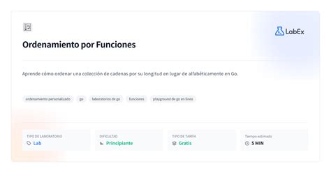 Ordenamiento Por Funciones En Go Labex