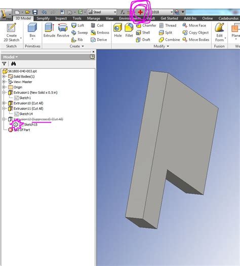 Feature Suppression Automatic Sketch Suppression Autodesk Community