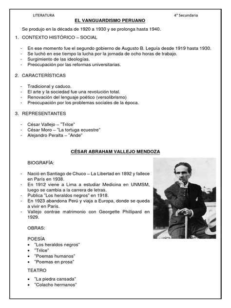 El Vanguardismo Peruano Pdf