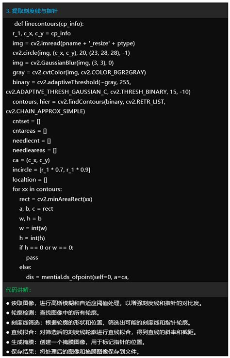 基于python和opencv图像处理的表盘指针角度检测算法 中猿创新 7zcode