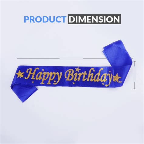 Happy Birthday Sash Party Wear Accessory For Celebrations Ardor Ardor