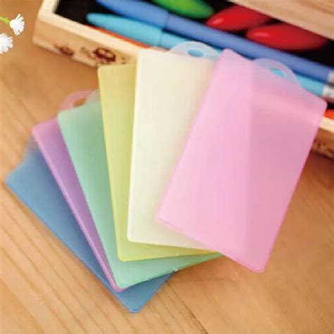 1pcs 방수 투명 Pvc 카드 커버 플라스틱 카드 홀더 케이스 신용 카드를 보호하기 위해 은행 Id 카드 가방 여성 남성카드 And 신분증 홀더 Aliexpress