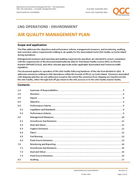 Air Quality Management Plan Pdf Air Pollution Greenhouse Gas