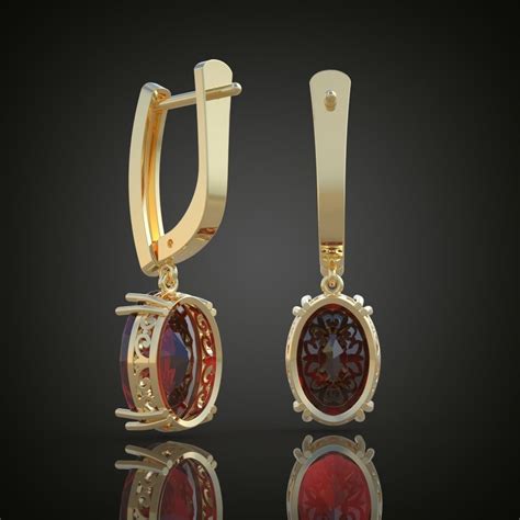 Earring 3d Model 3d Printable Model 0022 8 3d Model 3d Printable Cgtrader