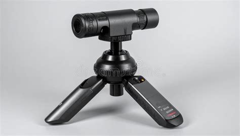 Compact Observation Monocular On A Mini Tripod Stock Illustration