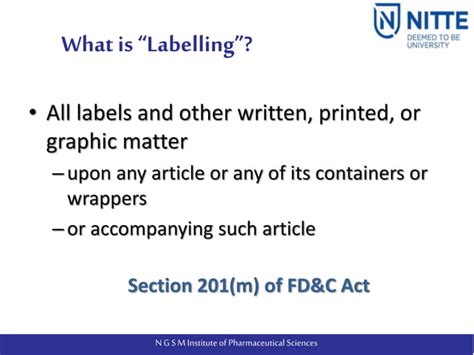 Quality System Requirements 21 Cfr Part 820 And Labelling Requirements