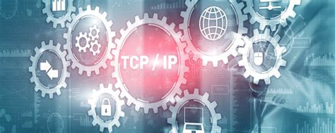 Tcp Ip Networking Transmission Control Protocol Internet Technology Concept Stock Image
